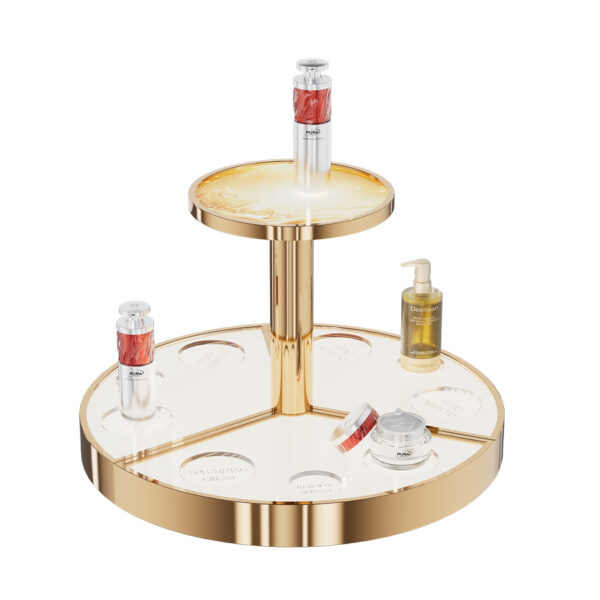 Tiered Rotable LED Acrylic Skincare Display Stand – PURA